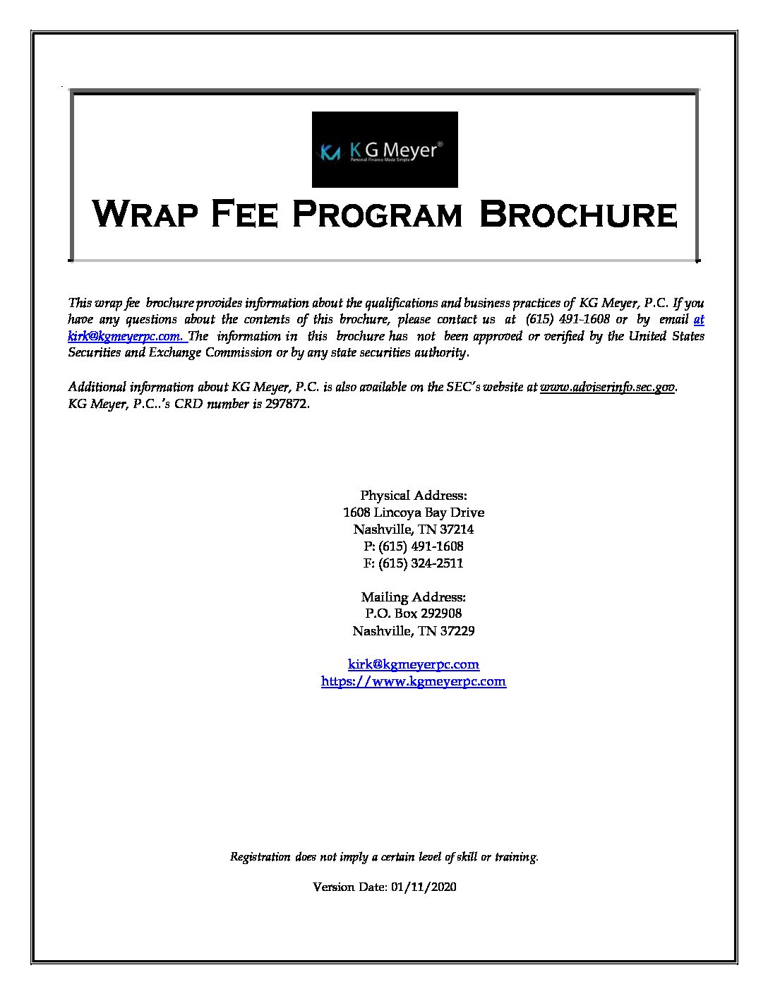 2020_wrap_fee_brochure-ver-5.0 | Kirk G. Meyer